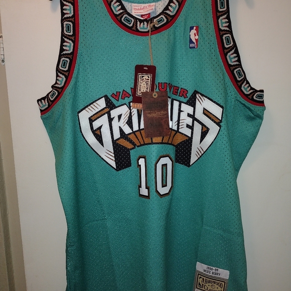 NBA MITCHELL & NESS Mike Bibby Swingman Jersey Grizzlies 1998-99 Sz XL ...